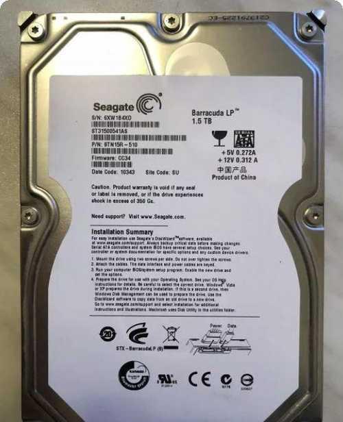 Жесткие диски Seagate SATA ST1000NM0011 Festima Ru Мониторинг