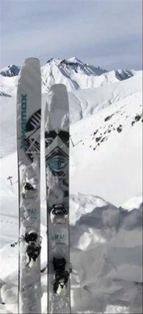 Кастомные горные лыжи с креплениями для фрирайда