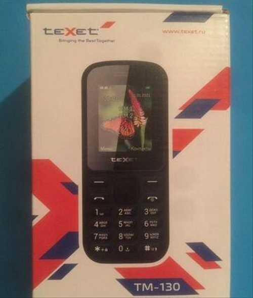 Телефон мобильный Texet тм-130