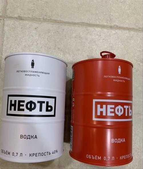 Банка из под водки Нефть