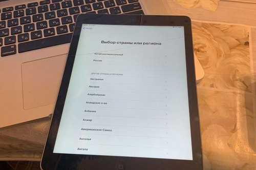 iPad Air 16Gb WiFi на icloud