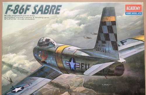 Cборная модель истребителя F-86F Sabre 1/72