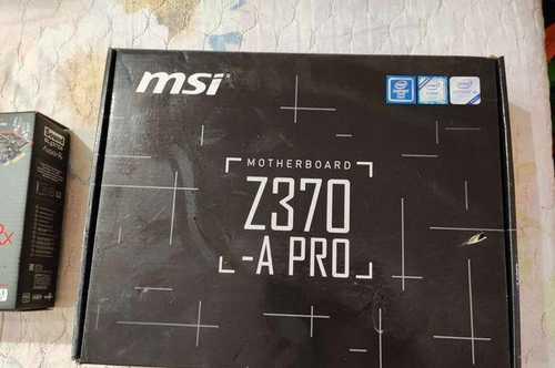 Материнская плата MSI z370a-pro