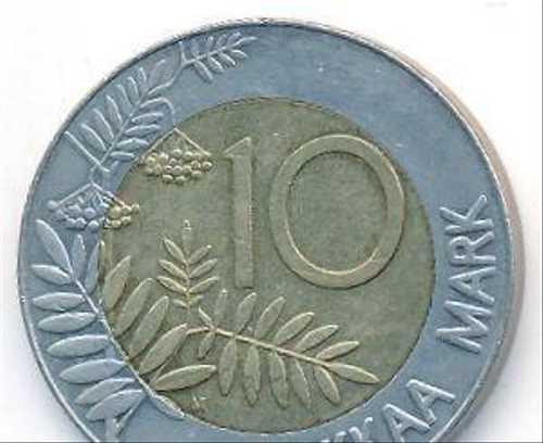 Лот 02E - 50 пенни, 1 и 10 марок, Финляндия