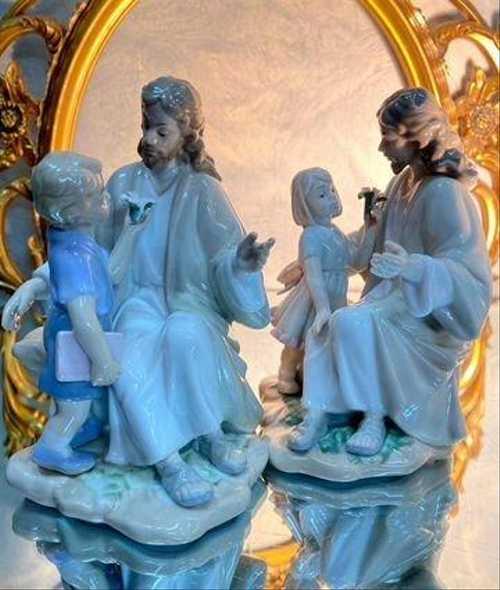 Иисус и дети. Фарфор