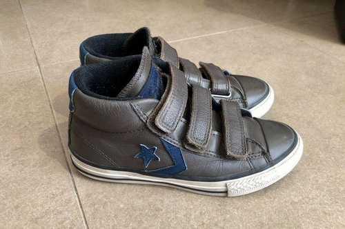 Кеды кожаные Converse утеплённые