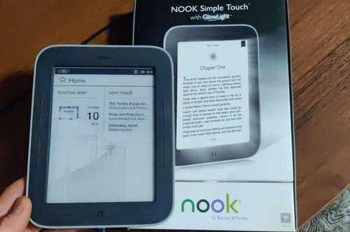Электронная книга с подсветкой Nook Simple Touch G