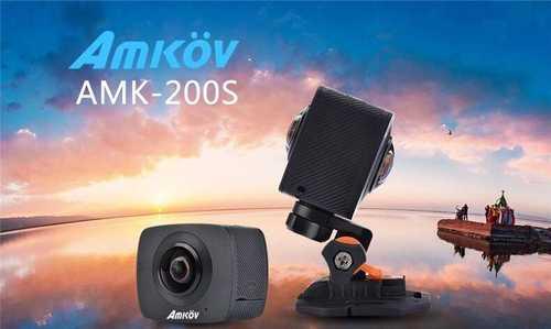 Экшн камера 360 Amkov amk200s + очки виртуальной р