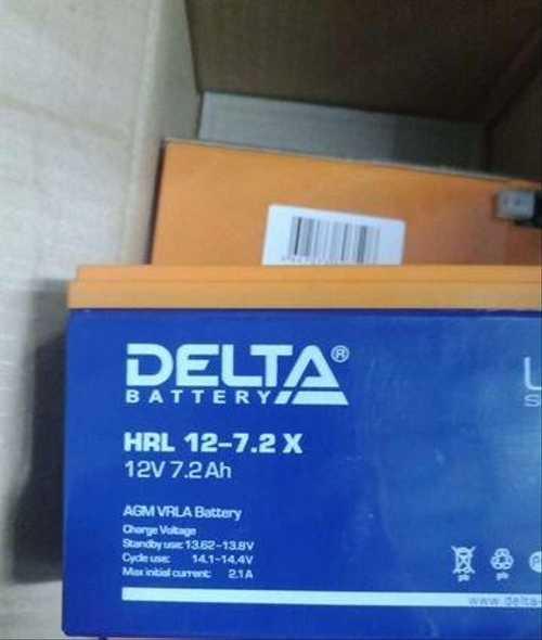 Аккумуляторы delta HRL 12-7.2