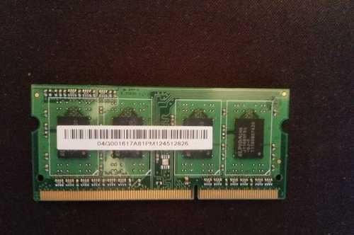 SO-dimm ASint DDR3 1Gb-1333