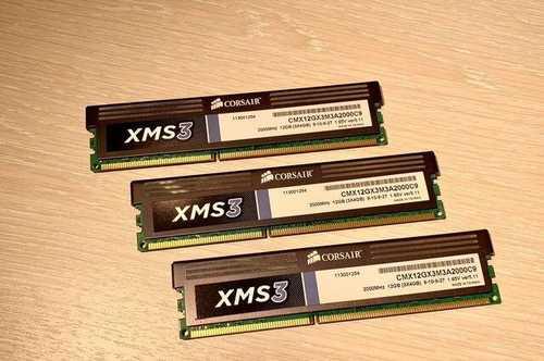 Corsair 4GB DDR3 2000 мгц - 6шт (24GB)
