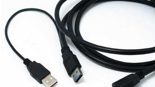 Кабель micro-USB 3.0 Y-Type Power usb Y-Cable