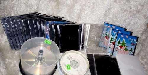 DVD диски, коробки под диски