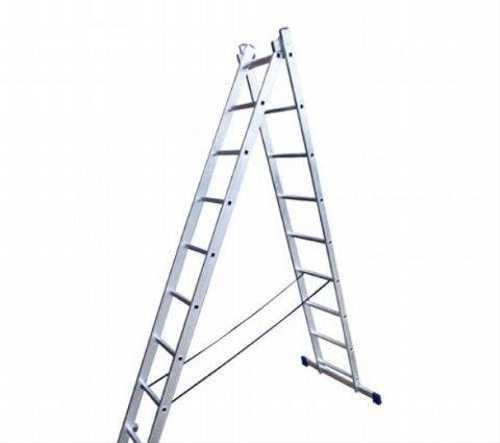 Лестница алюминиевая двухсекционная Stairs ALP216