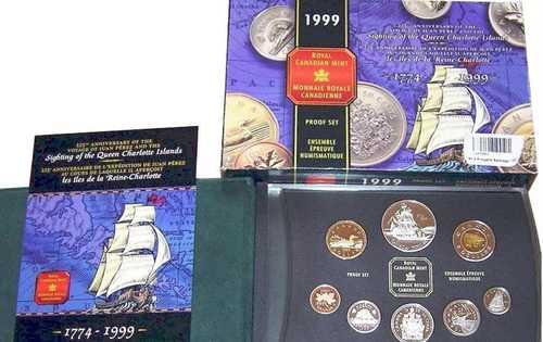 Канада. Годовой набор. 1999 г. 6 монет Ag925 пробы