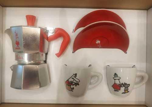 Кофеварка гейзерная Bialetti Set Mokka+ Набор кофе