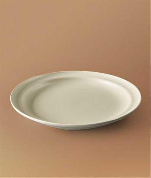 Большая керамическая тарелка белого цвета, 35 шт