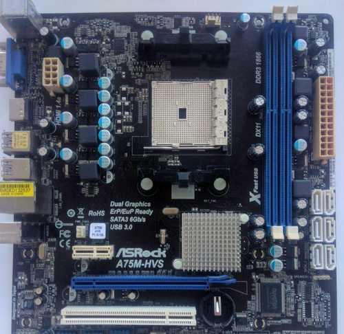 Материнская плата ASRock a75m-hvs fm1