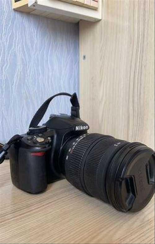Зеркальный фотоаппарат nikon d3100 +объектив Sigma