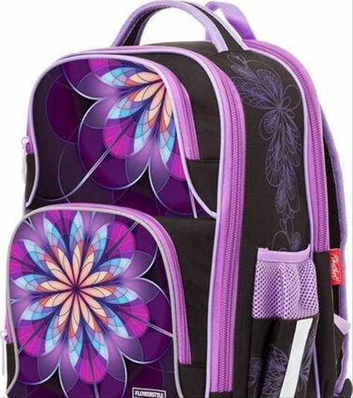 Новый рюкзак Hatber Comfort Flowerfantasy фиолет