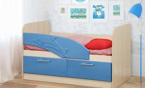 Детская кровать Дельфин мдф 1,4 м