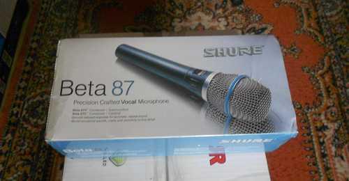Новый микрофон shure beta-87 D