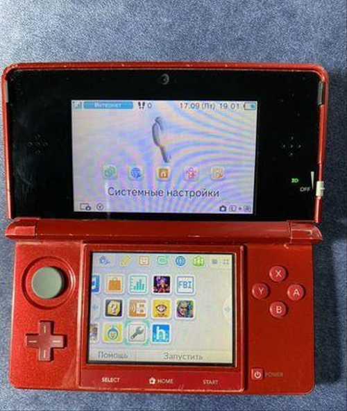 Nintendo 3ds old японка огненно красная