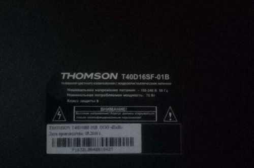 Thomson t40d16sf-01b 102 см