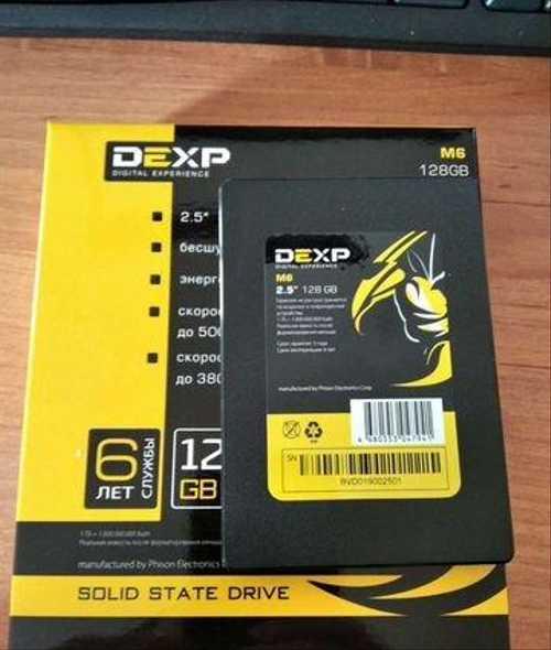 SSD dexp M6 128 gb новый