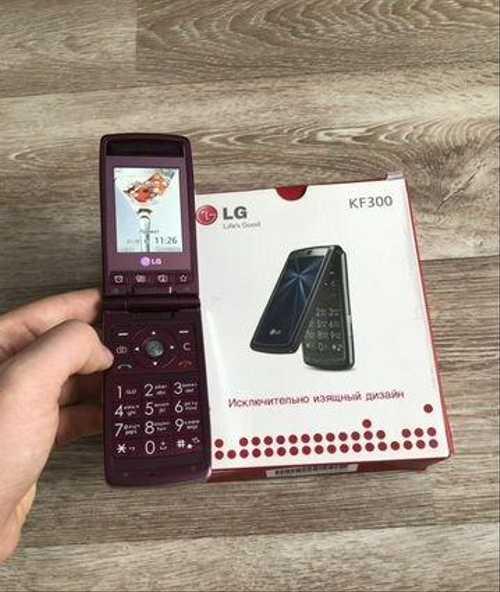 Телефон LG KF300 (Red Wine)