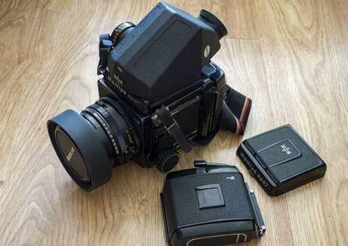 Mamiya RB67+ Secor 127mm f/3.5+ CdS Prism Finder