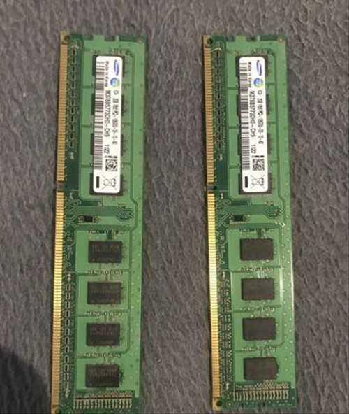 Опер память Samsung ddr3 2gb+2gb