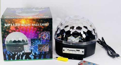 Светодиодный диско шар с Блютуз и USB шар-светомуз