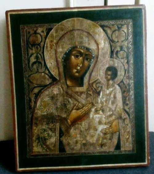 Тихвинская икона Пресвятой Богородицы. Холуй 19 ве