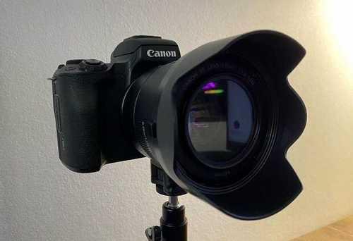 Canon EOS M50 kit 15-45 + ef 50mm f 1.8 II stm