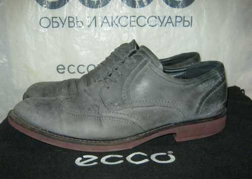 Ecco 42 разм туфли мужские