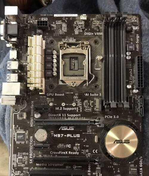 Материнская плата asus h97 plus где батарейка