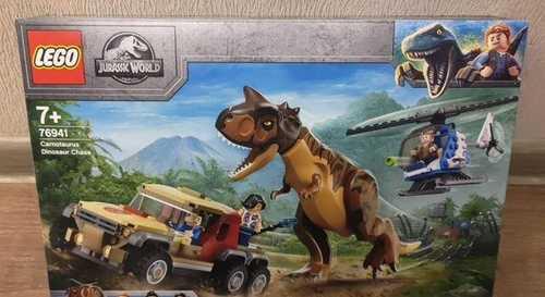 Lego 76941 Jurassic World Погоня за карнотавром