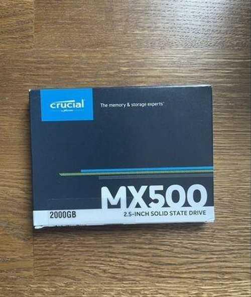 Новый, запечатанный SSD Crucial MX500 2Tb