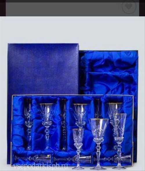 Подарочный набор бокалов из хрусталя «Юбилейный»