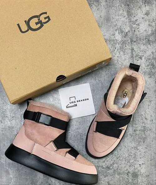 Угги Ботинки Ugg Boom Buckle Boot Pink