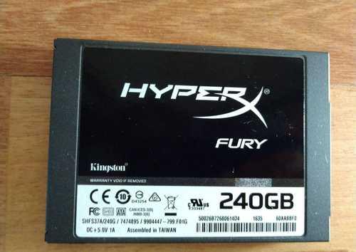 SSD Диск Kingston HyperX 240Gb