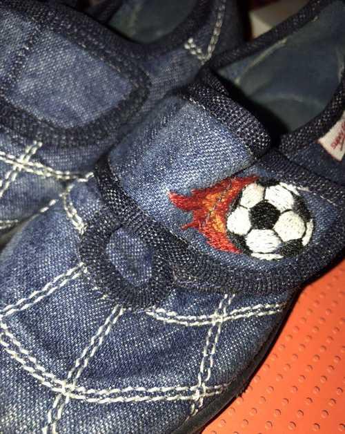 Тапки джинсовые р 23