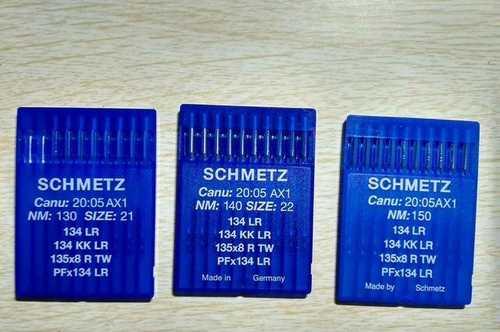 Иглы Schmetz для кожи 134LR (DPx5)