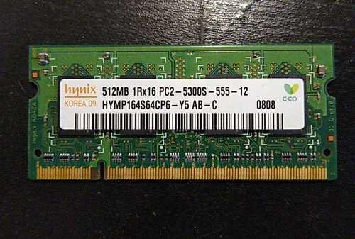 Оперативная память Hynix 512 Mb DDR2 sodimm