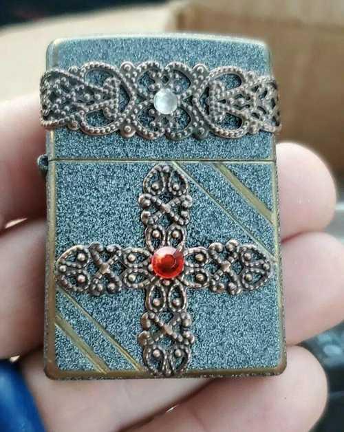 Zippo Irish Celtic Cross Custom - зажигалка