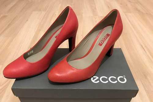 Туфли женские "ecco" красные 37 р-р