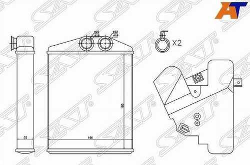 Радиатор отопителя салона cadillac BLS 2006-2010