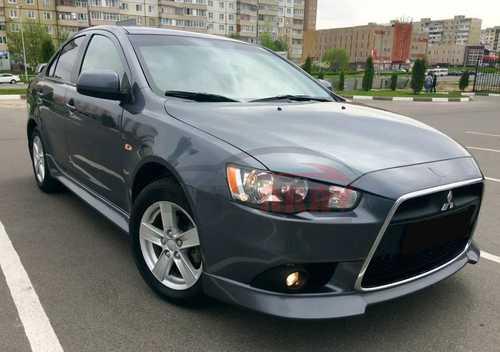 Клыки на бампер Mitsubishi Lancer 10(Х) (Рест.)