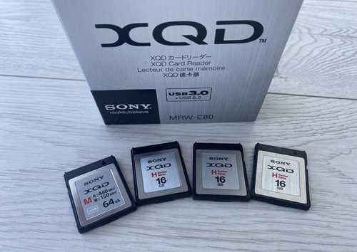 Карта памяти Sony XQD 64GB, Sony XQD 16GB, картрид